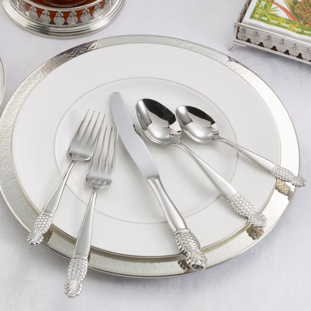 Bay Isle Home™ Wacker 77 Piece 18/10 Stainless Steel Flatware Set ...