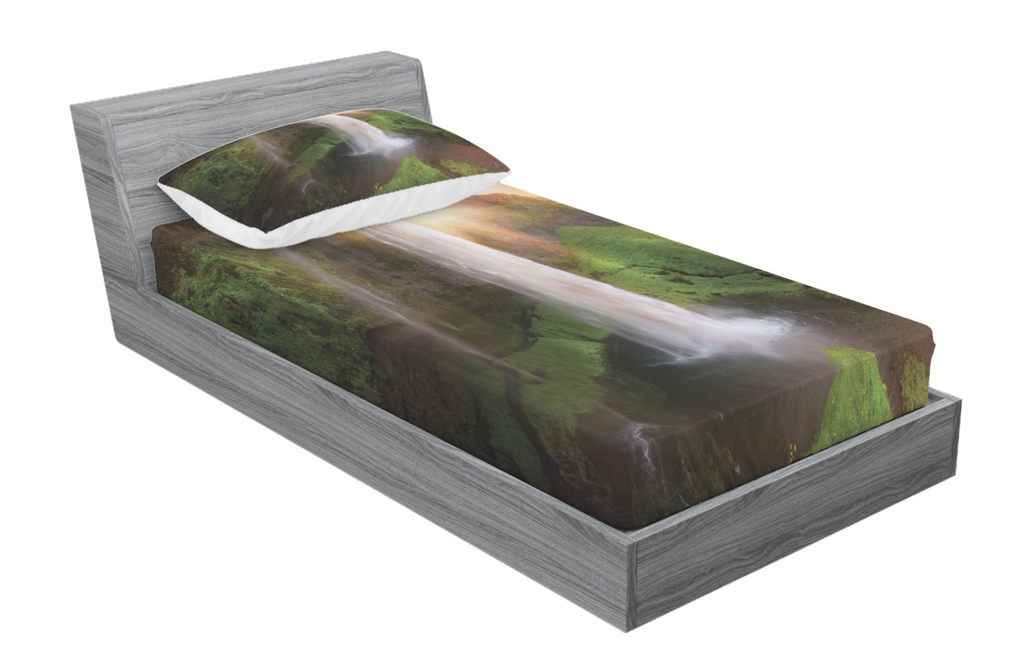 Ambesonne Waterfall Sheet Set | Wayfair