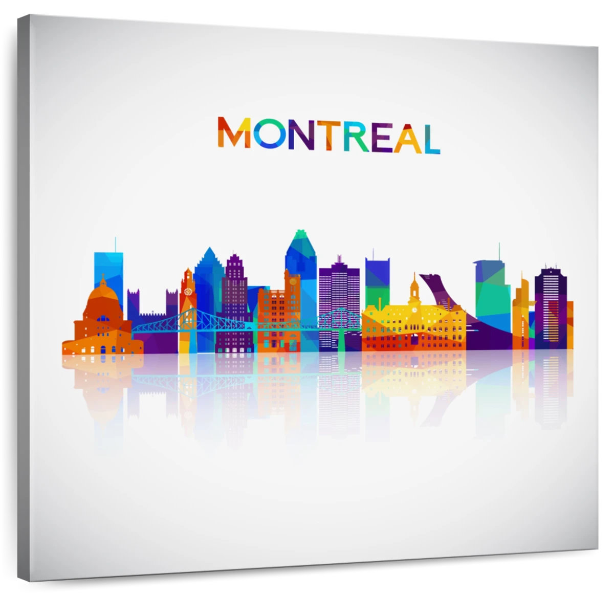 Elephant Stock Montreal Skyline In Colors | Wayfair