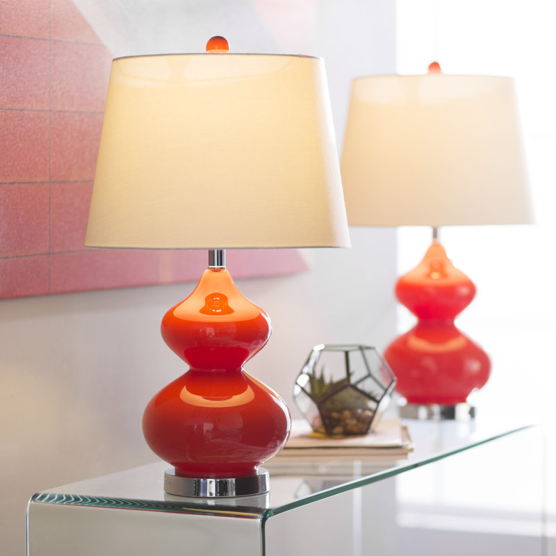 Wade Logan® Courtney Glass Table Lamp & Reviews | Wayfair