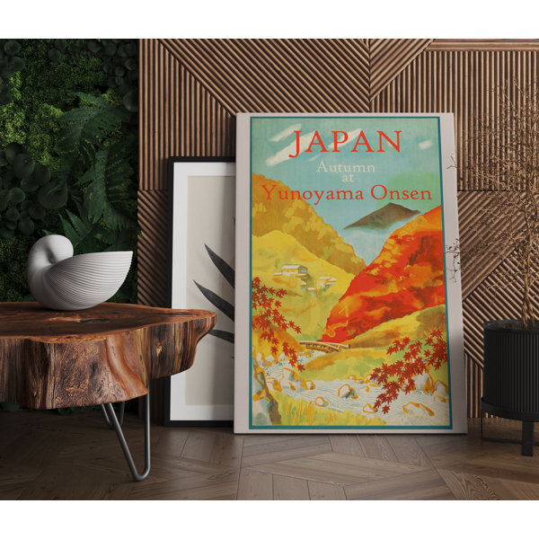 Happy Larry Vintage Poster- Japan Onsen Als Leinwandbild Art_0753 ...