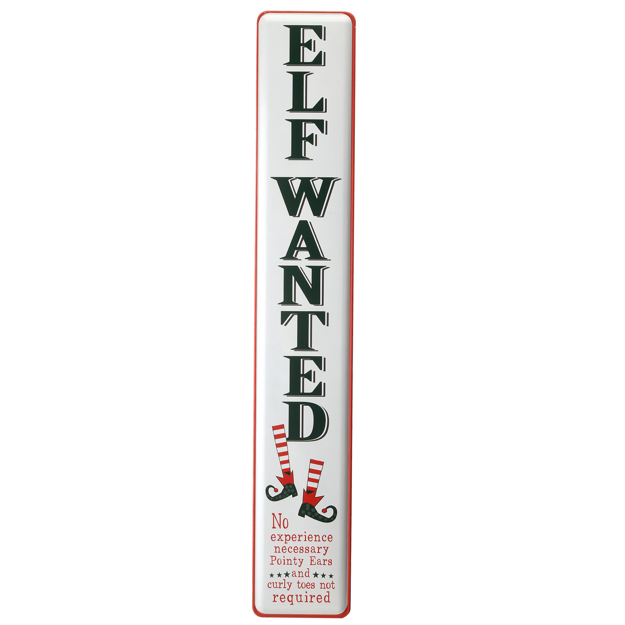 The Holiday Aisle® Keeshawn 47" Elf Wanted Wall Sign | Wayfair