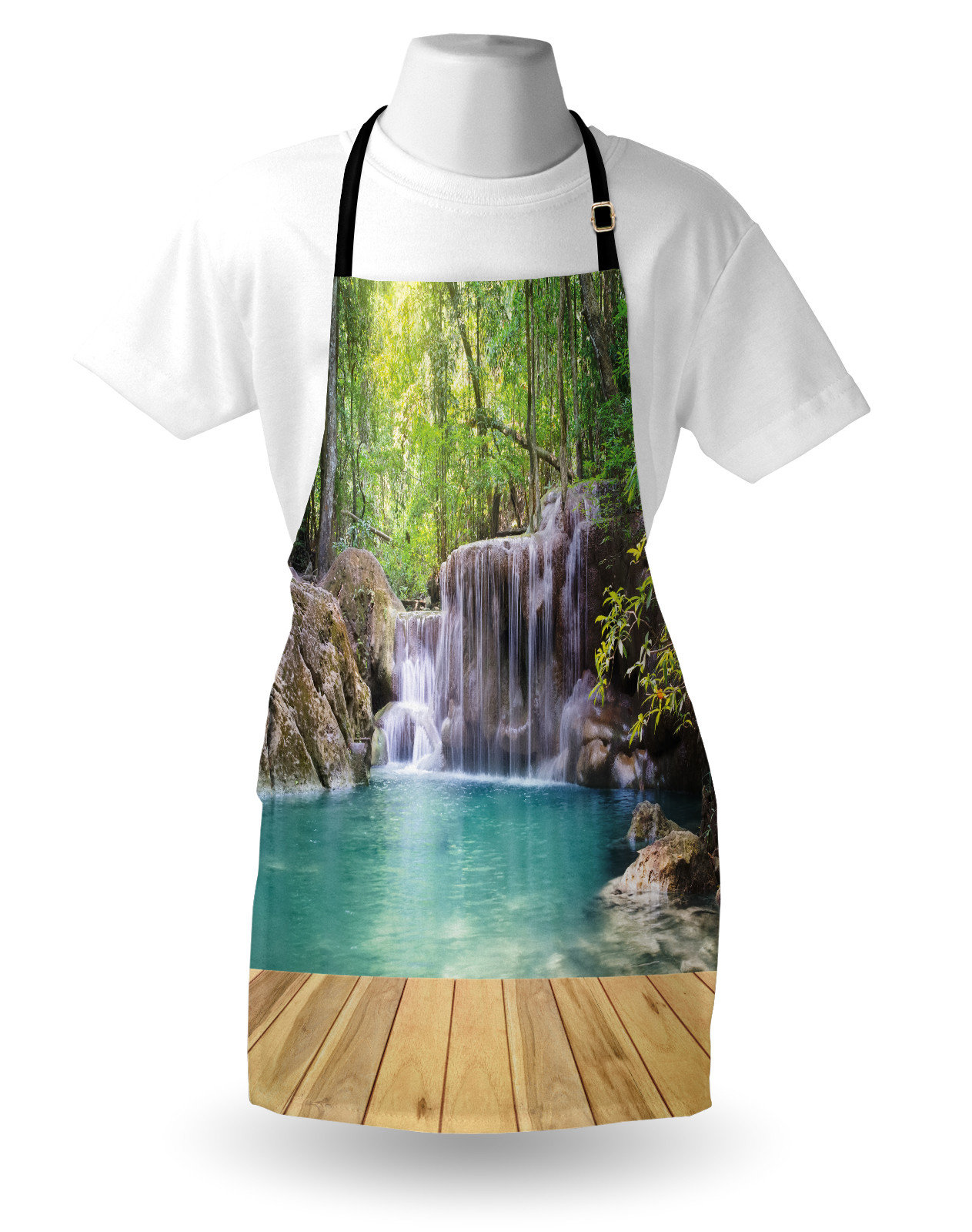 Dakota Fields Pool View Apron Unisex Erawan Waterfall Thailand Adult ...