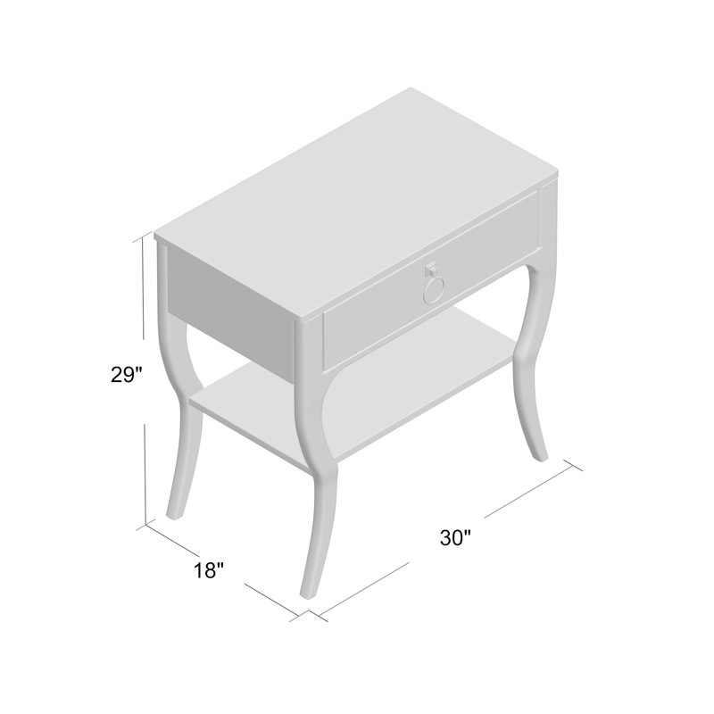 Birch Lane™ Regan Solid Wood Nightstand & Reviews | Wayfair
