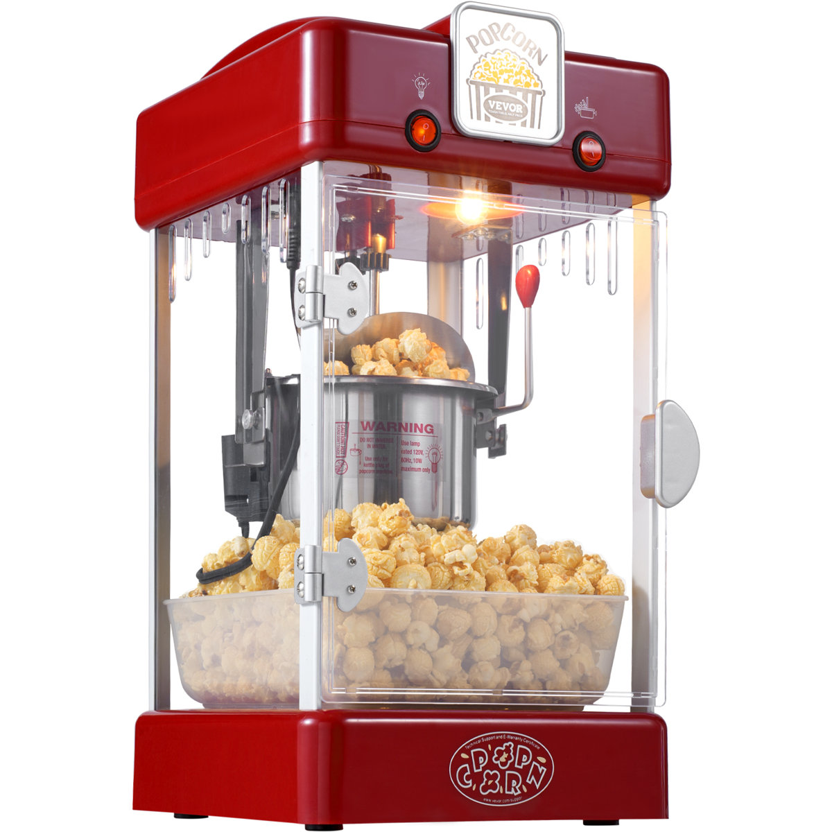VEVOR Popcorn Popper Machine Tabletop Popcorn Maker 300W 2.5 Oz | Wayfair