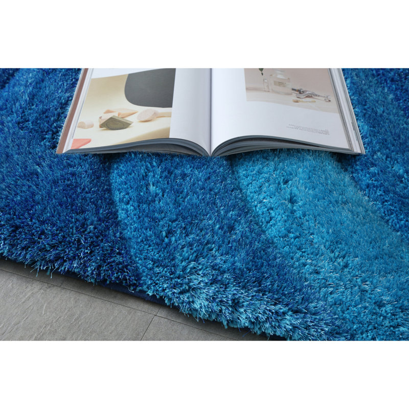 Wrought Studio™ "3D Shaggy" Hand Tufted Area Rug | Wayfair