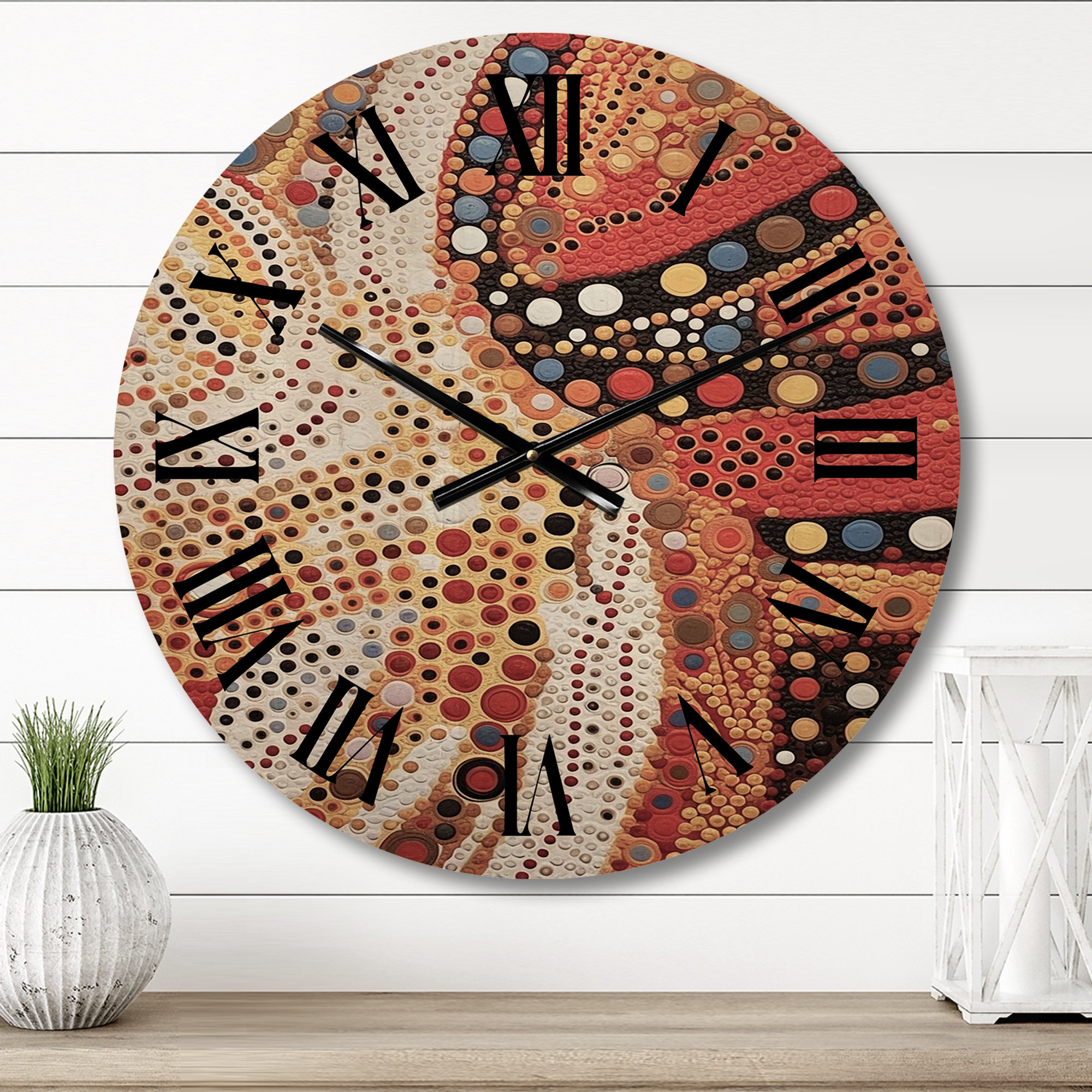 East Urban Home Aboriginal Circular Dot Amber Compositions IV ...