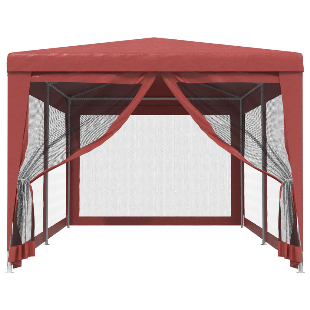 Vidaxl Party Tent With 6 Mesh Sidewalls Red 9.8'X19.7' HDPE - Wayfair ...