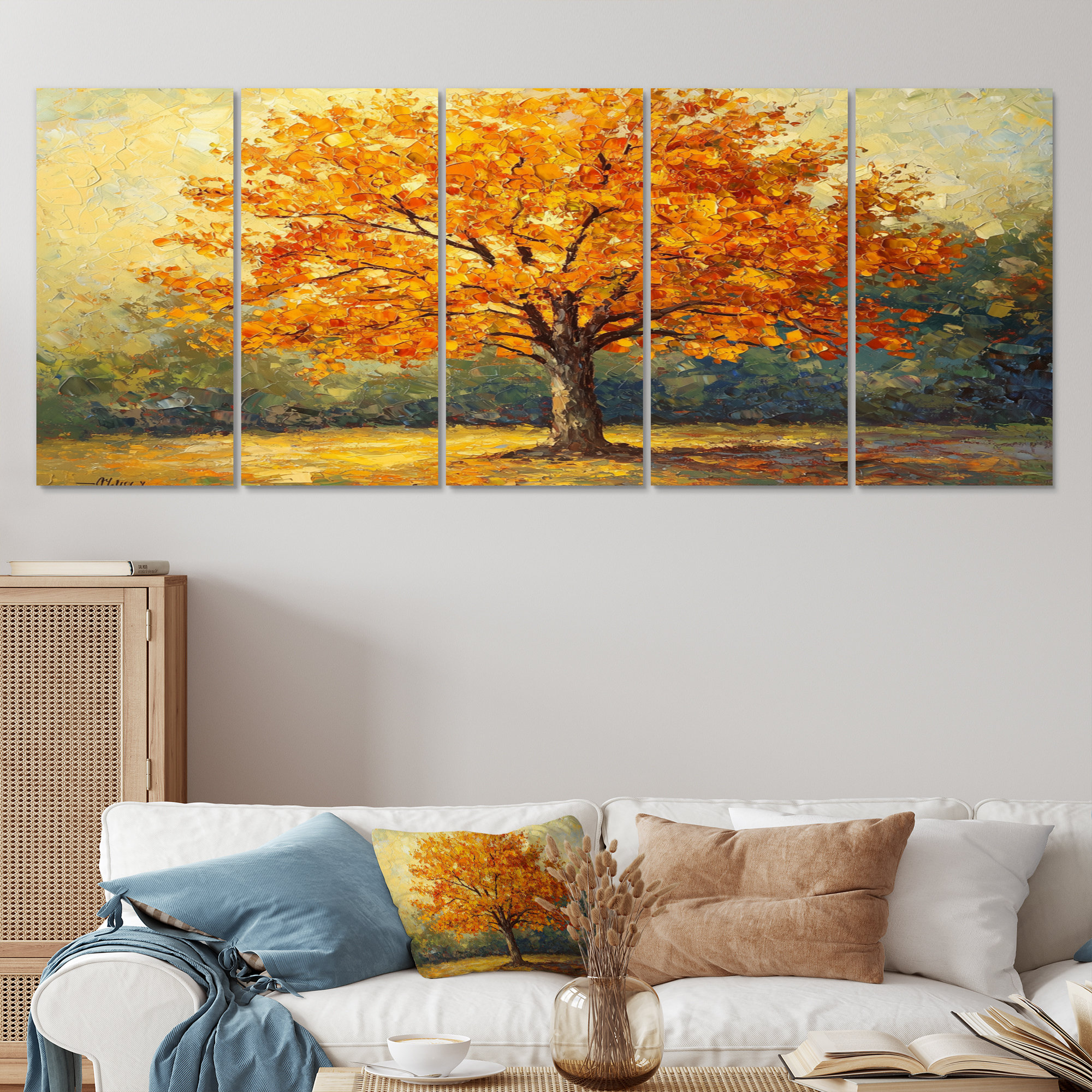 Lark Manor™ Orange Autumn Whisper Tree American Basswood I - Tree ...