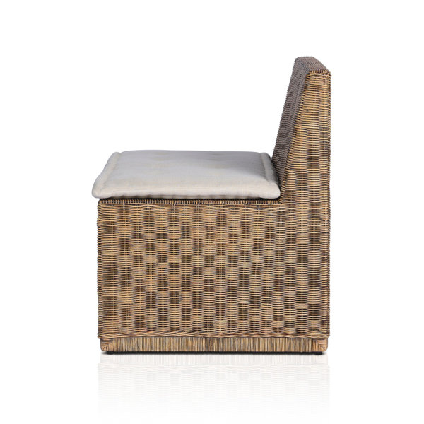 Amber Lewis x Four Hands Senna Woven Dining Chair and A Half-Dune ...