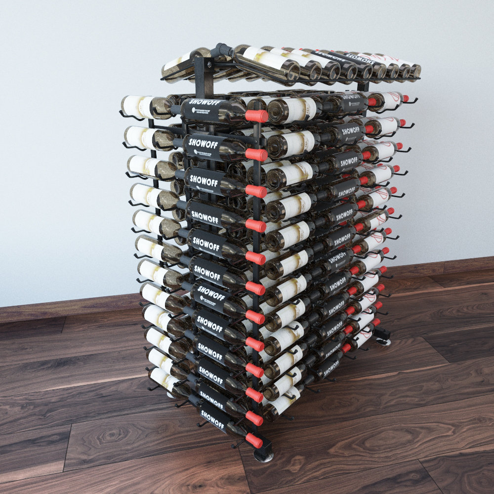Rebrilliant Illinois 24 Bottle Floor Wine Bottle Rack | Wayfair
