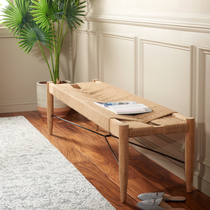 Longshore Tides Ashala Solid Wood Bench & Reviews | Wayfair