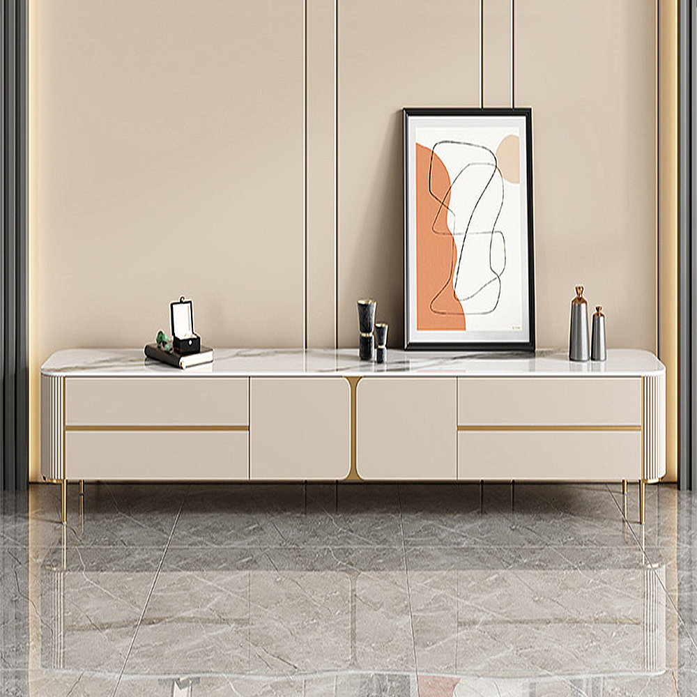 Bkoksety Modern minimalist rock slate TV stand | Wayfair