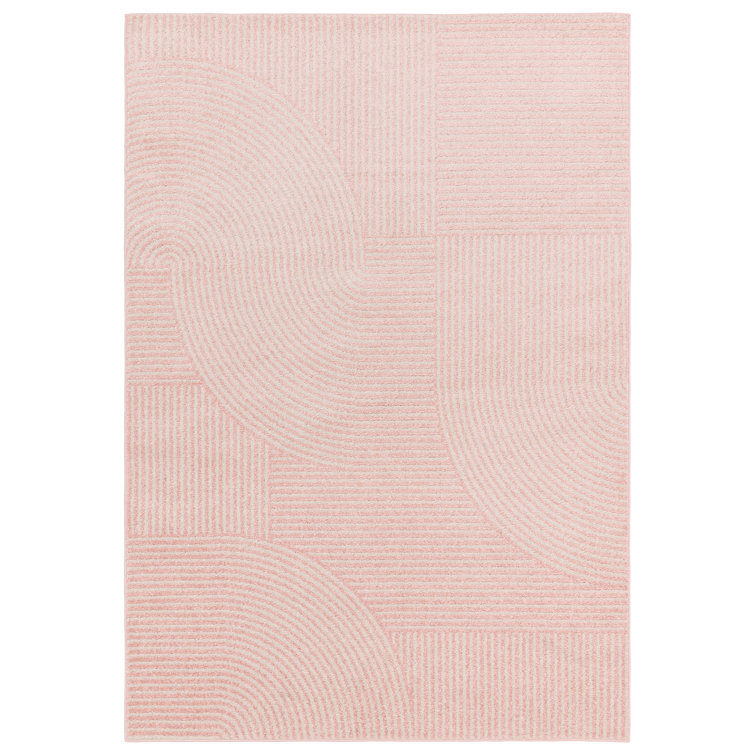 Isabelline Boyles Pink Geometric Area Rug | Wayfair.co.uk