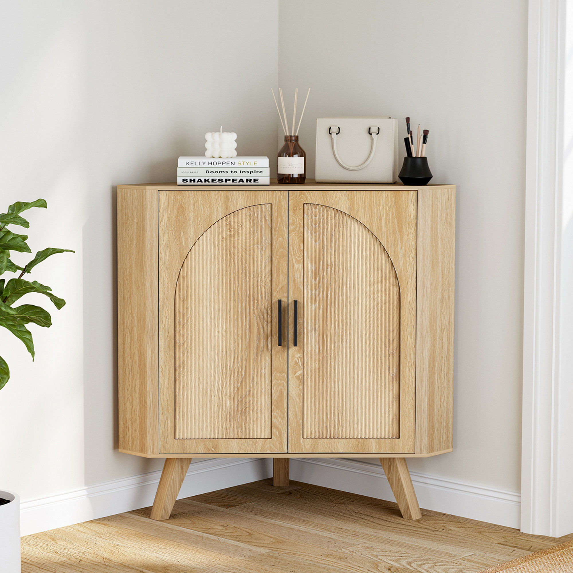 Ebern Designs Armoire de coin - Wayfair Canada