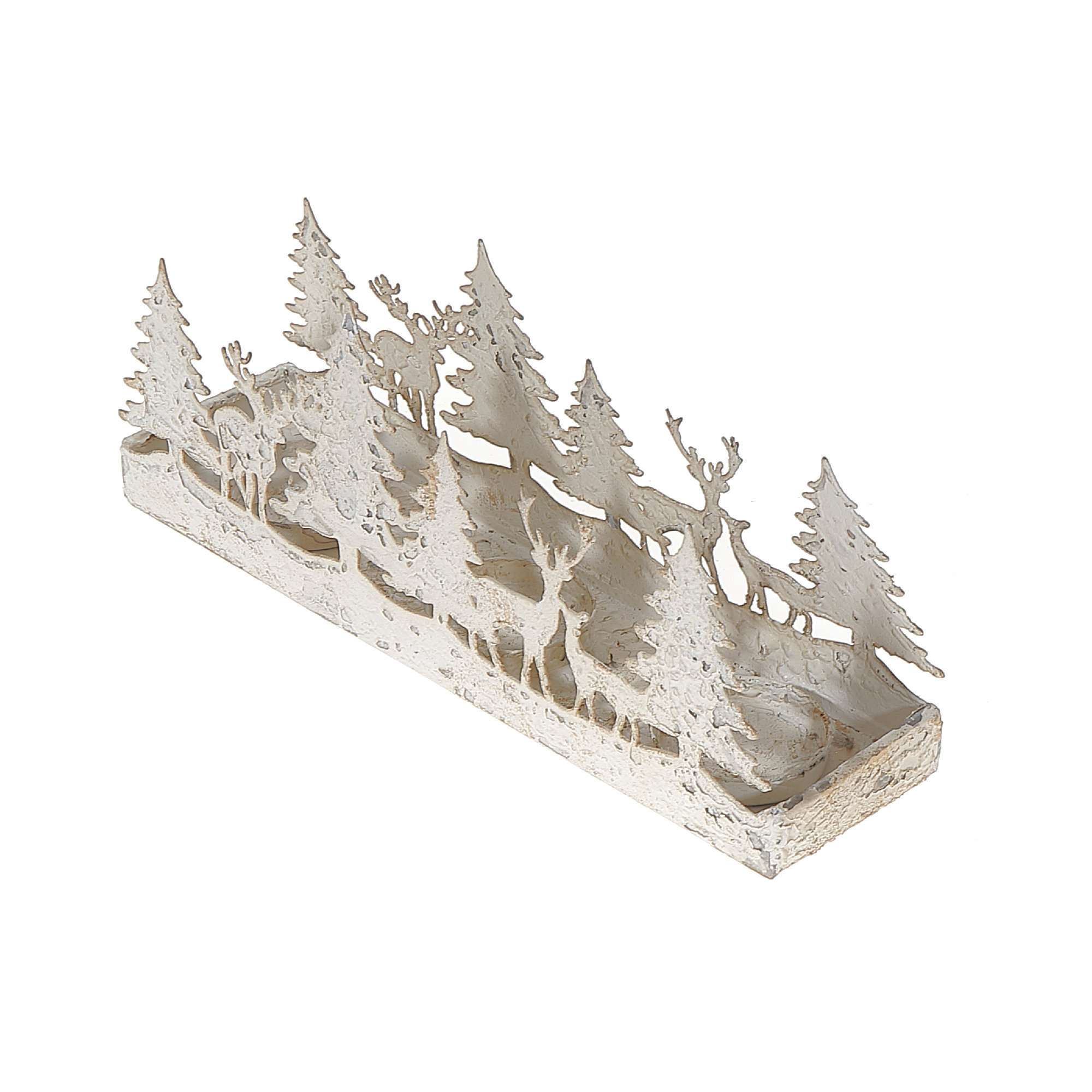 iH casadécor White Forest And Deer Table Top Decor | Wayfair