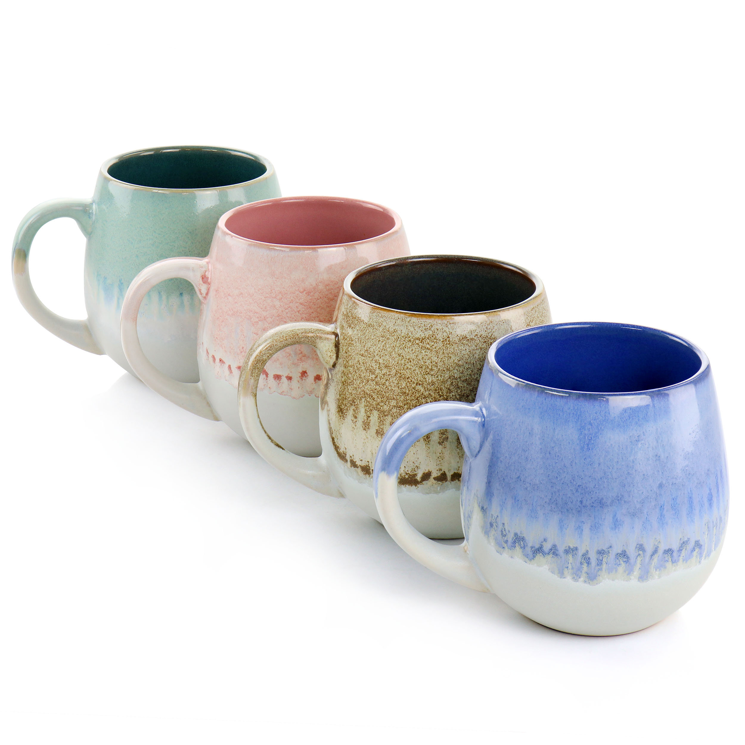 Ivy Bronx Avery Creek 4 Piece 19.1Oz Stoneware Mug Set In Assorted Colors | Wayfair