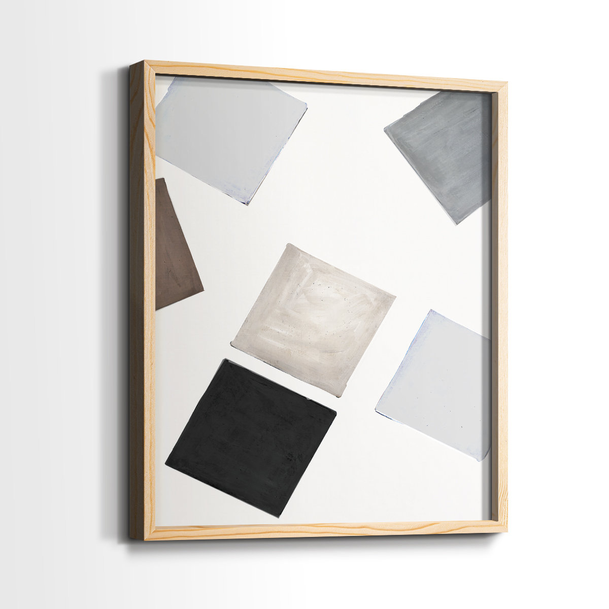 Ivy Bronx Block Encounter Revisit I Framed Print - Solid Wood | Wayfair