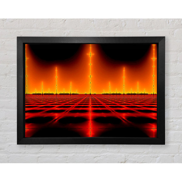 Ivy Bronx Electrical Fire Grid Framed Print | Wayfair.co.uk