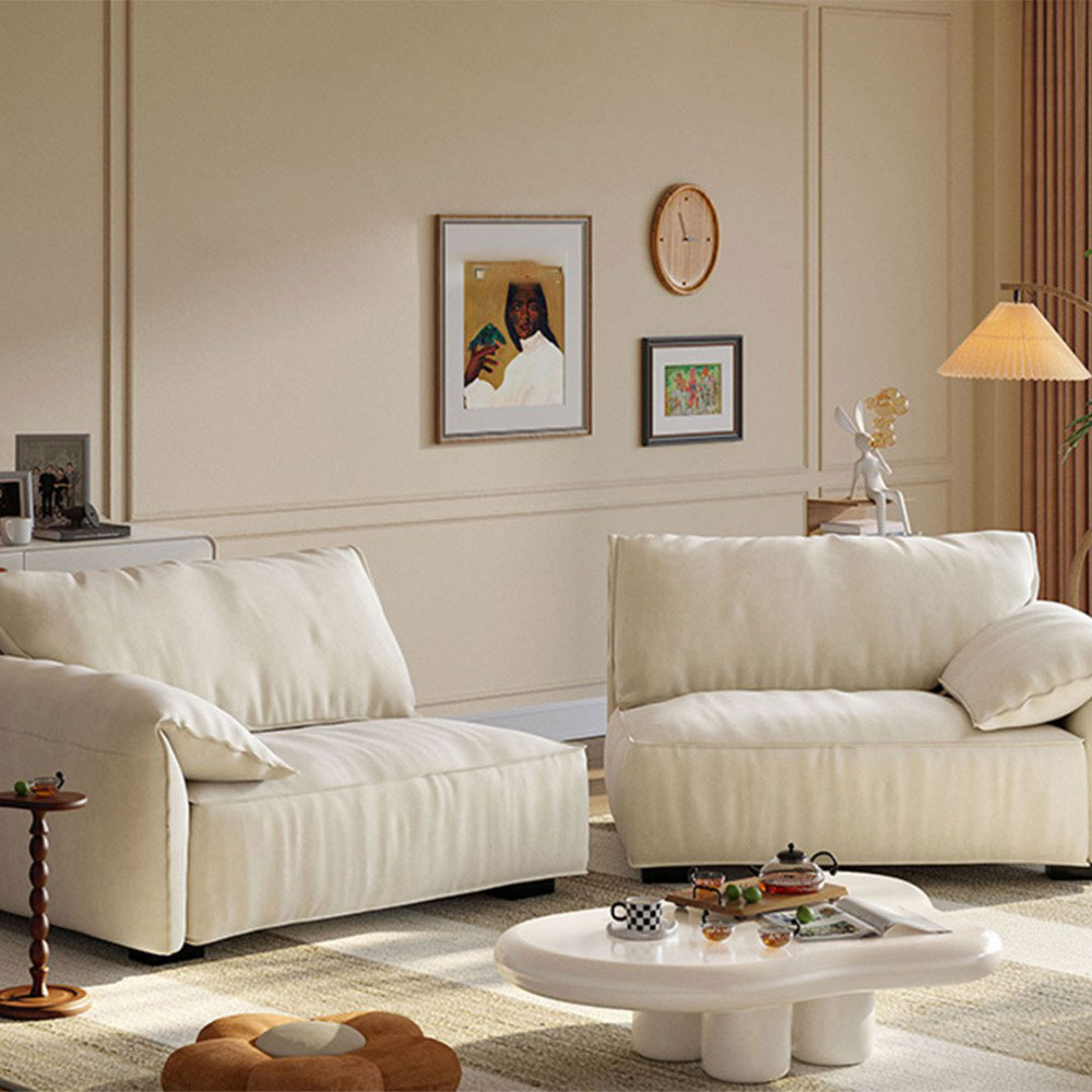 RISVOL Modern and simple style cat scratch fabric beige sofa - Wayfair ...