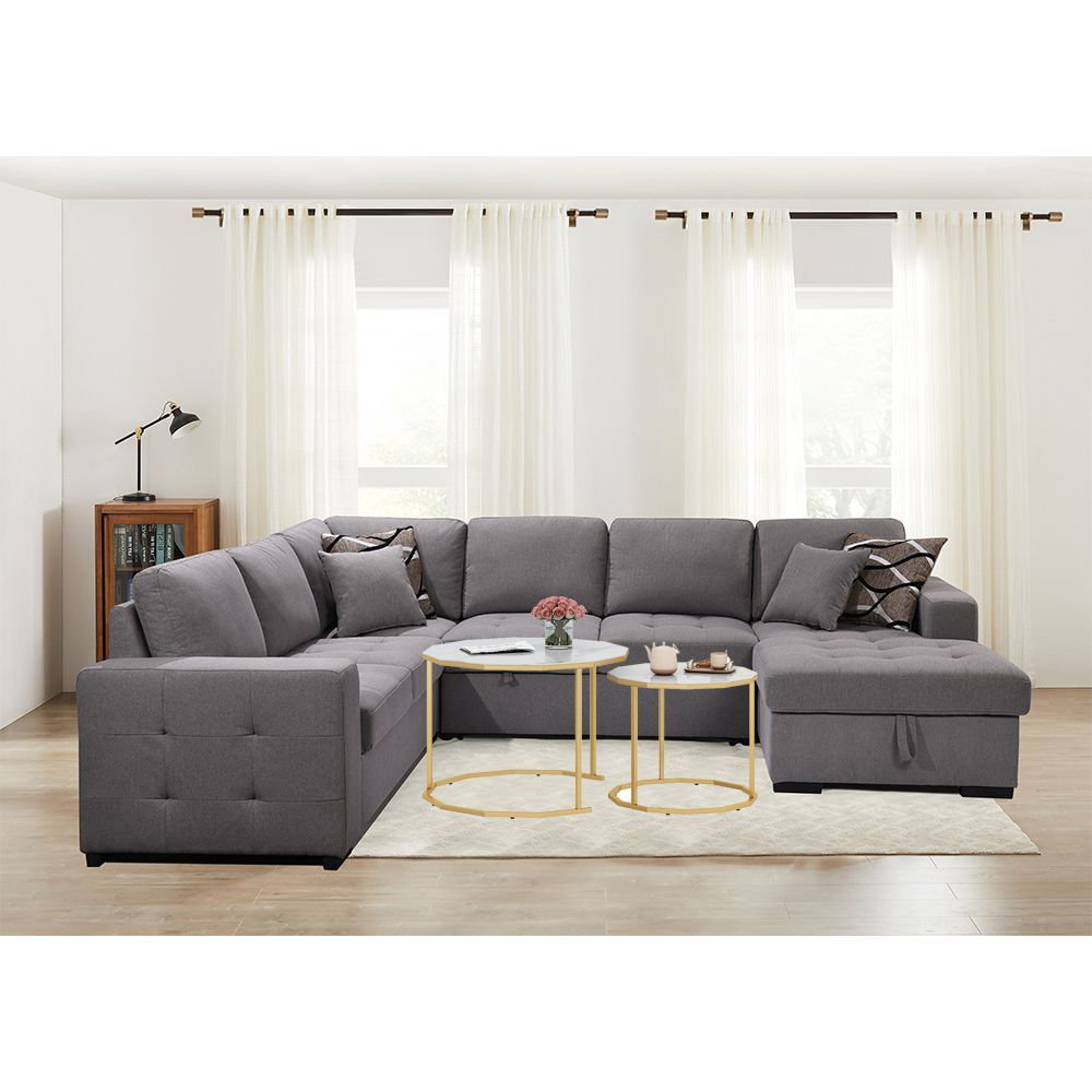 Schnappi 123.5" Wide Left Hand Facing Corner Sectional | Wayfair