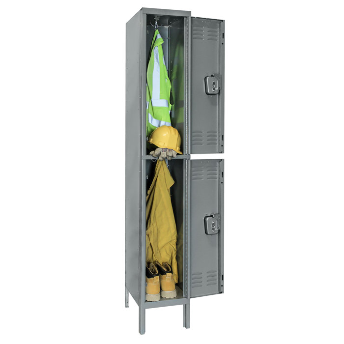 Hallowell Premium Metal 2 - Tier School Locker & Reviews | Wayfair