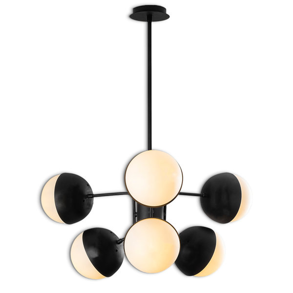Corrigan Studio® Metal Body Glass Cap Sputnik Chandelier - Wayfair Canada