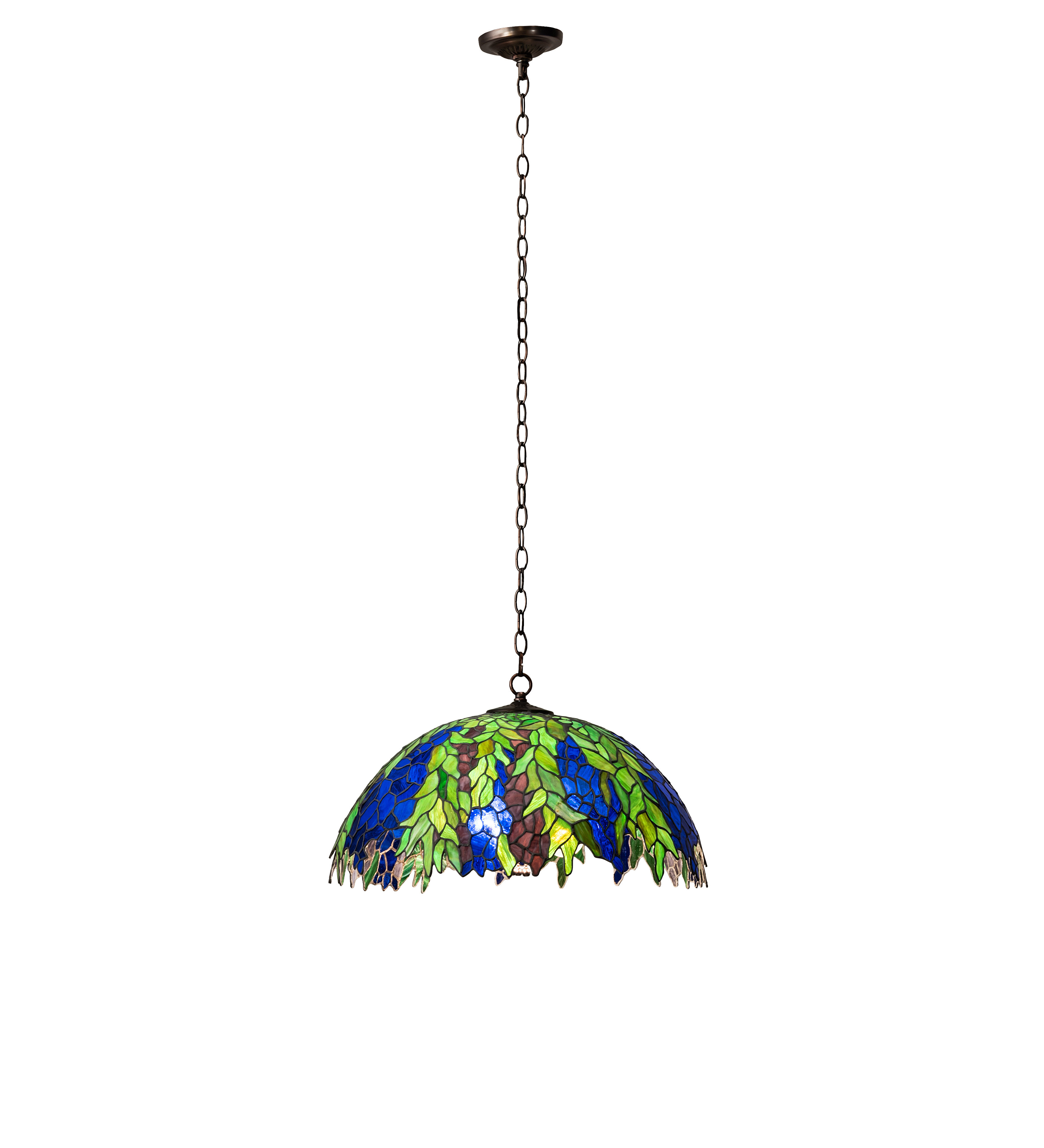 Bloomsbury Market Alfreida 22" Wide Tiffany Honey Locust Pendant | Wayfair