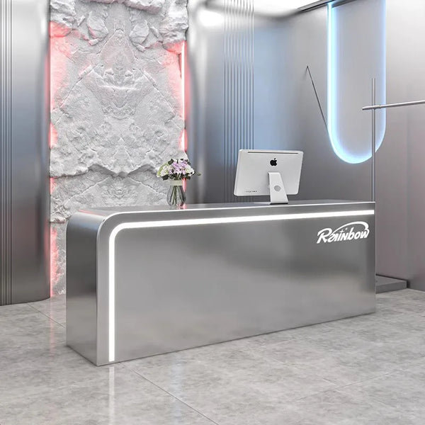 Splendor Furniture Barber Shop Salon Counter Reception Desk Curved ...