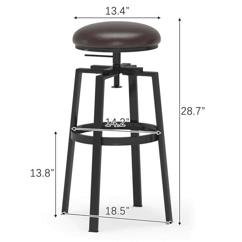 17 Stories Wardson Adjustable Height Stool & Reviews | Wayfair