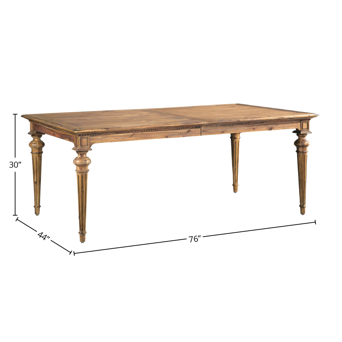 Birch Lane™ Veronica 76'' Extendable Acacia Solid Wood Dining Table ...