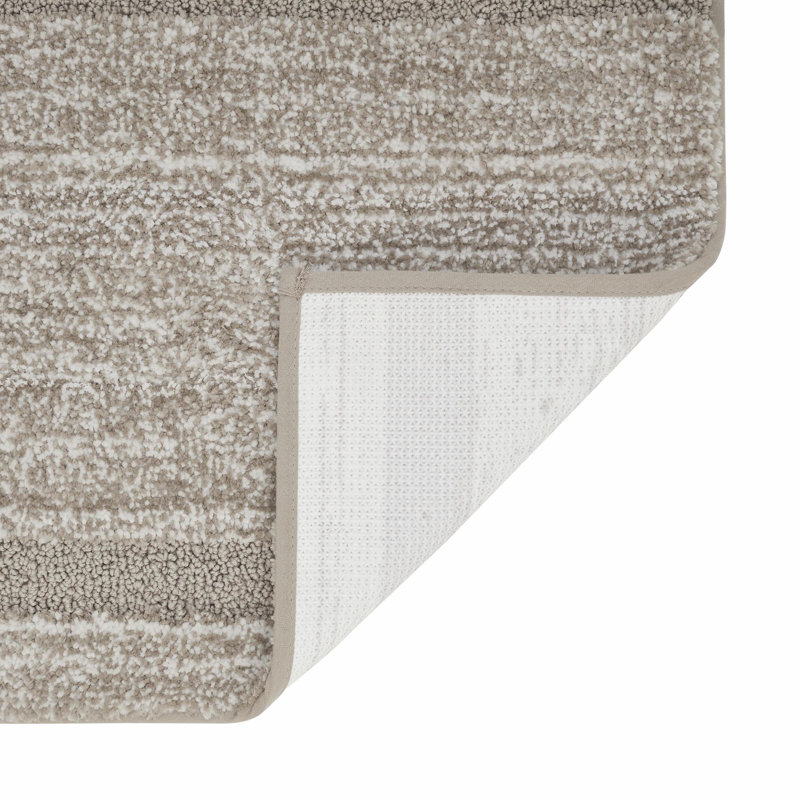 Ebern Designs Heathered Hotel Bath Rug Runner, 20" x 60" | Wayfair