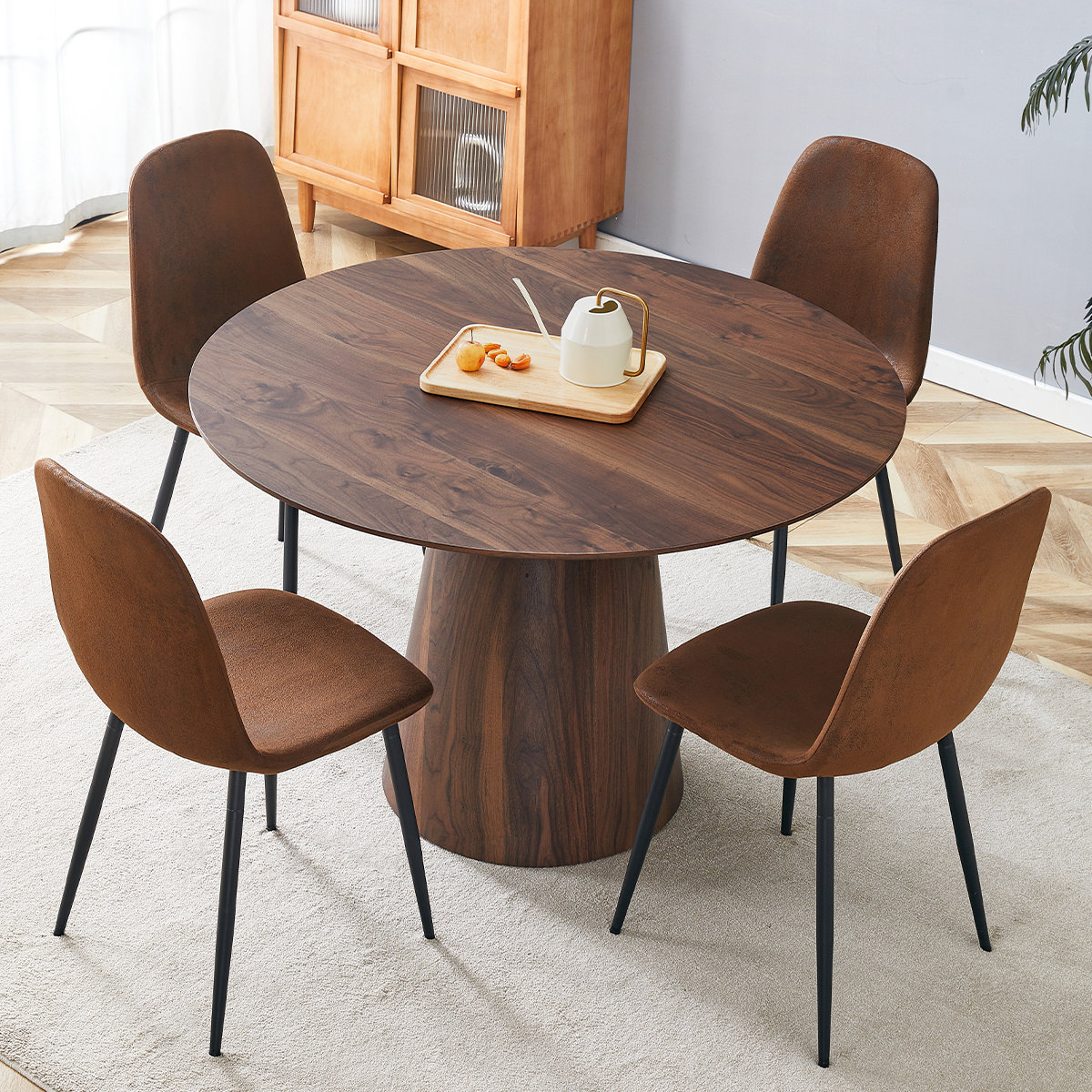 George Oliver Round Dining Table Set | Wayfair
