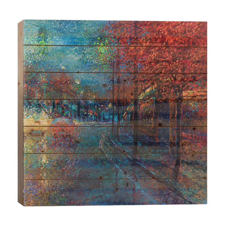 Red Barrel Studio® Coming Down The Pike On Wood by Iris Scott Print ...