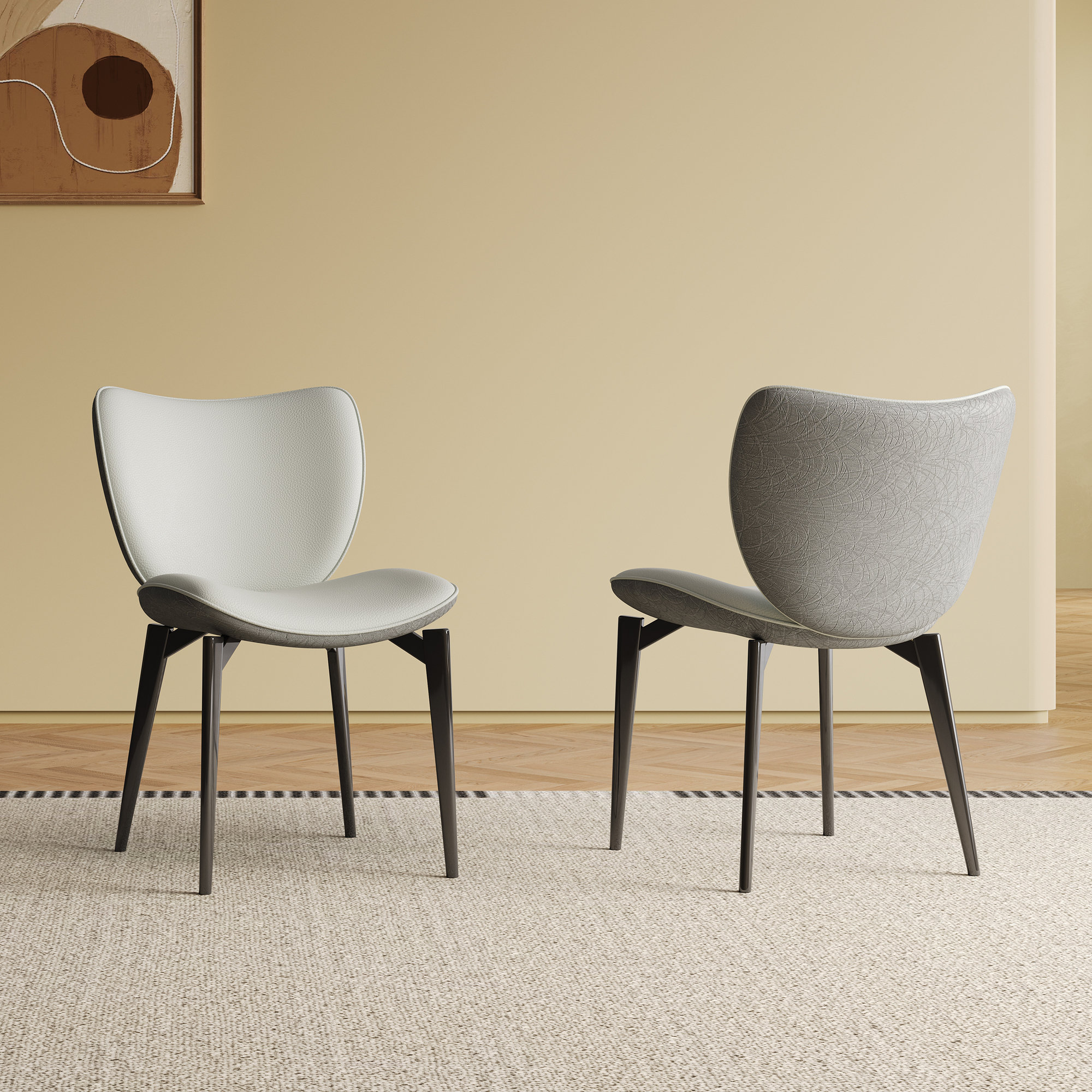 Corrigan Studio Modern Design Dining Chairs Set of 2 - Wayfair Canada