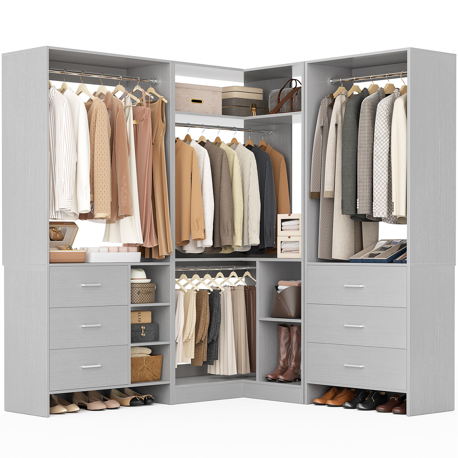 Latitude Run® Système d'organisation sur pieds l 86,8 po Chaj - Wayfair ...