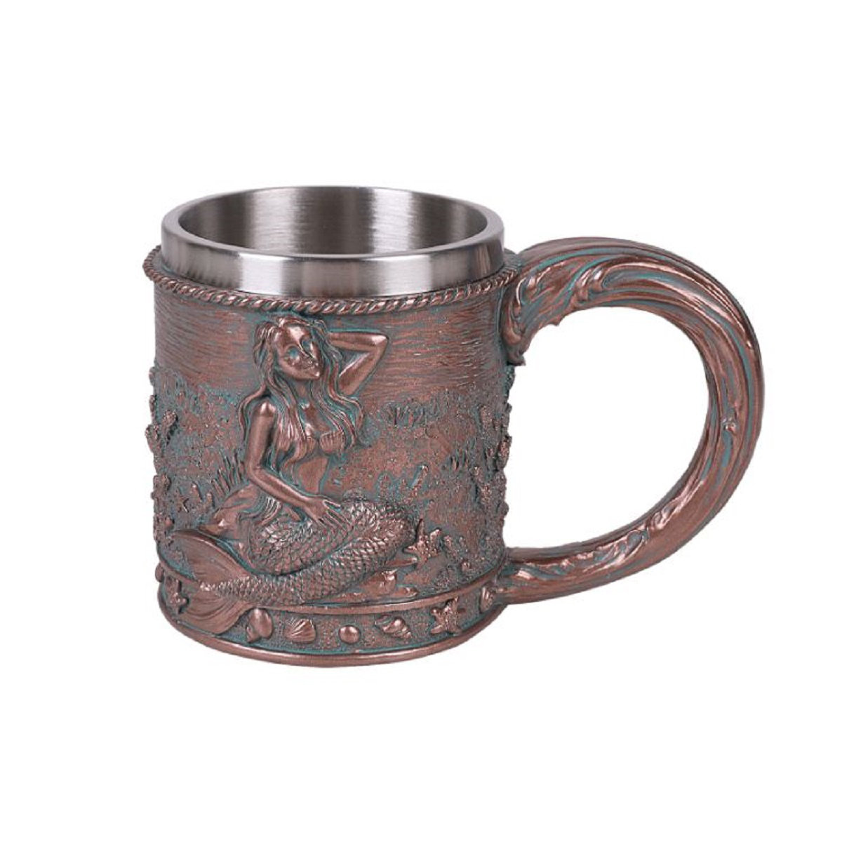 Longshore Tides Waddell Under the Sea Ocean Mermaid Drinking Coffee Mug ...