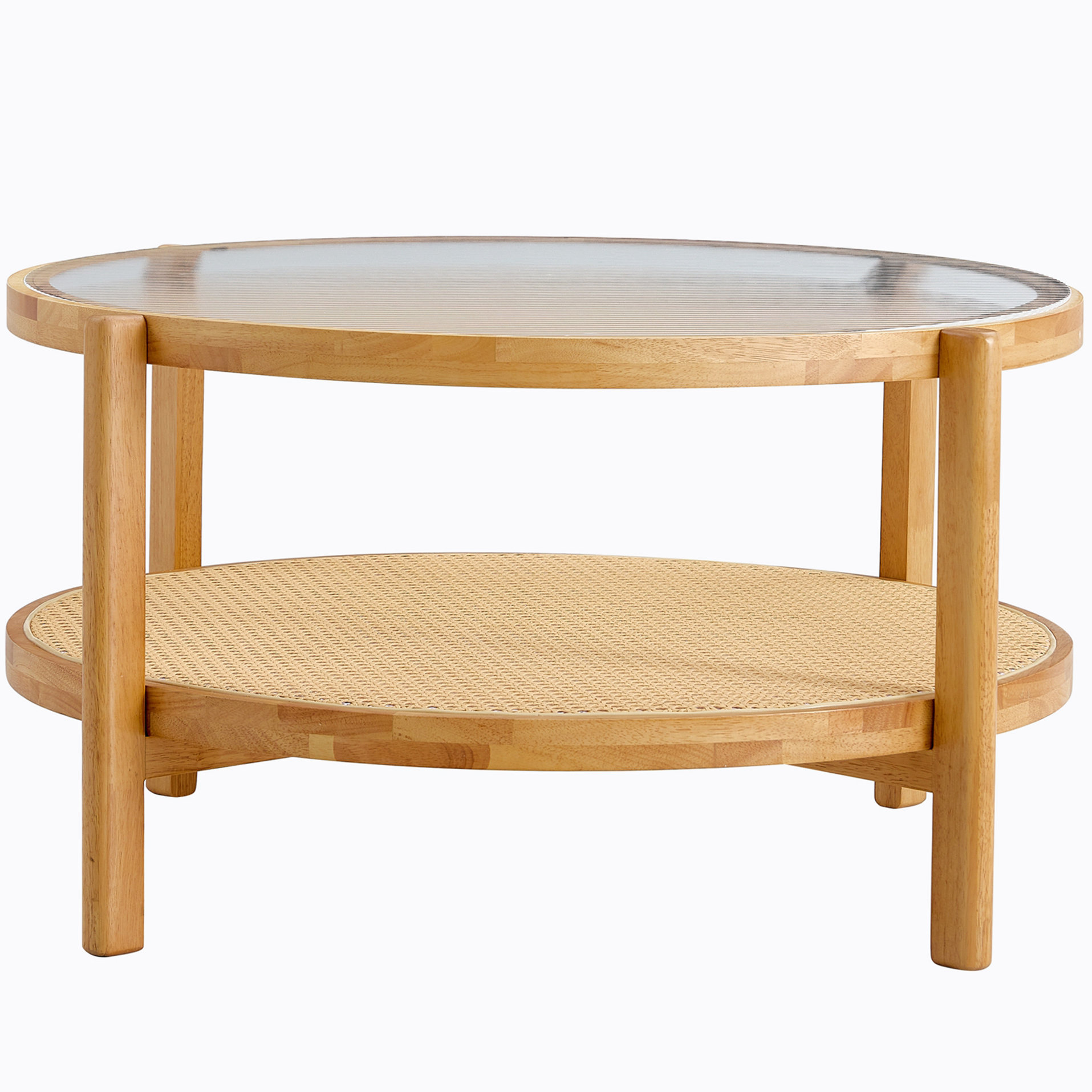 Hokku Designs Syke Glass Top Single Coffee Table | Wayfair