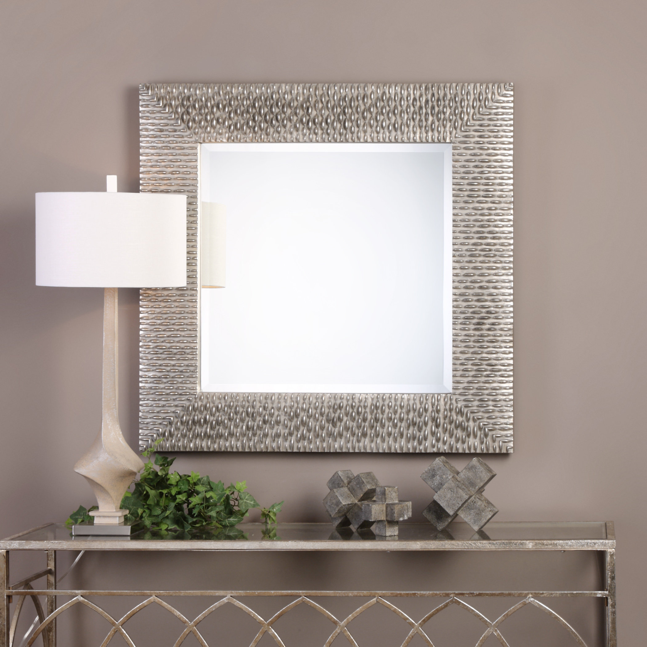 Mercer41 Square Metal Wall Mirror & Reviews | Wayfair