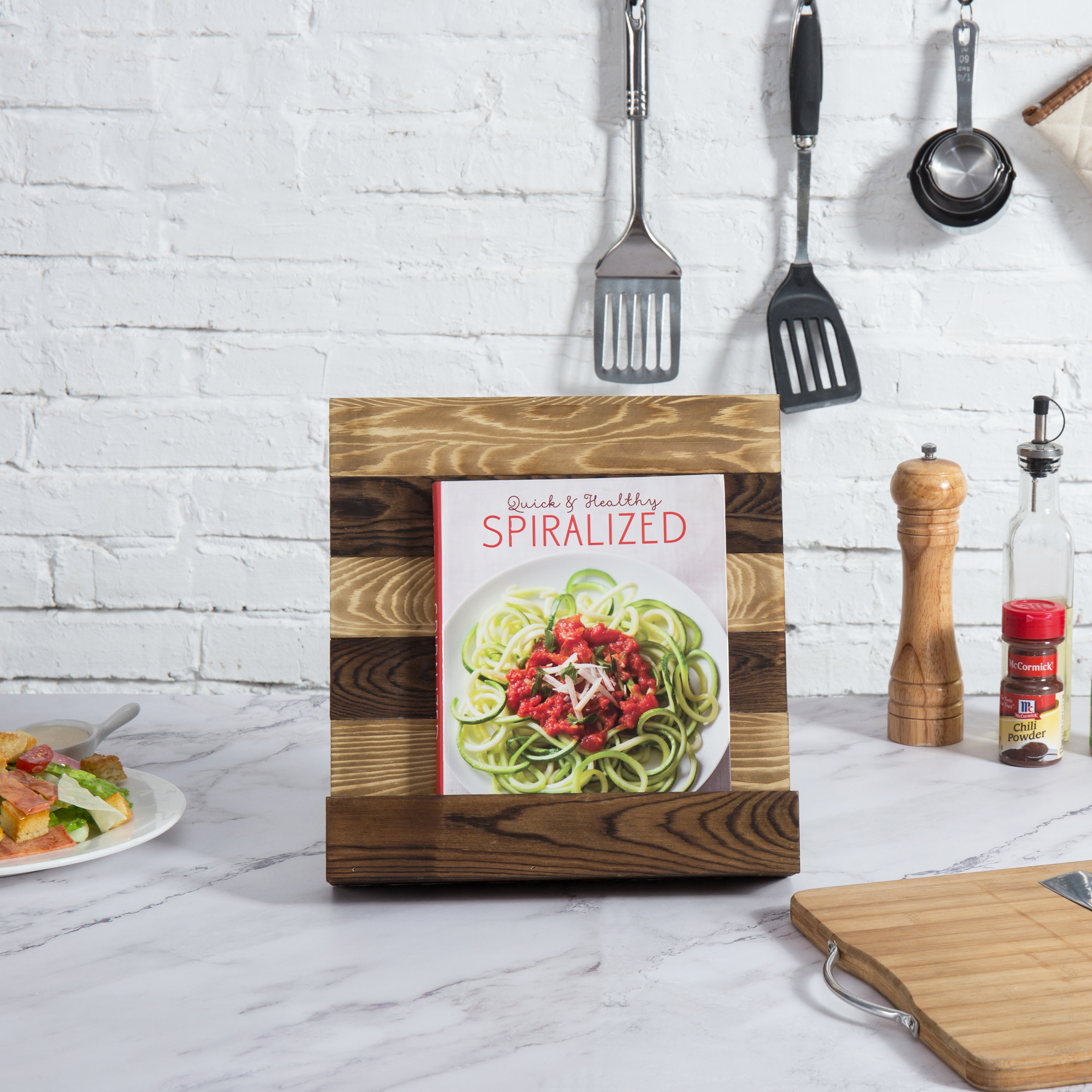 MyGift Brown Kitchen Tablet Cookbook Wood Stand & Reviews - Wayfair Canada