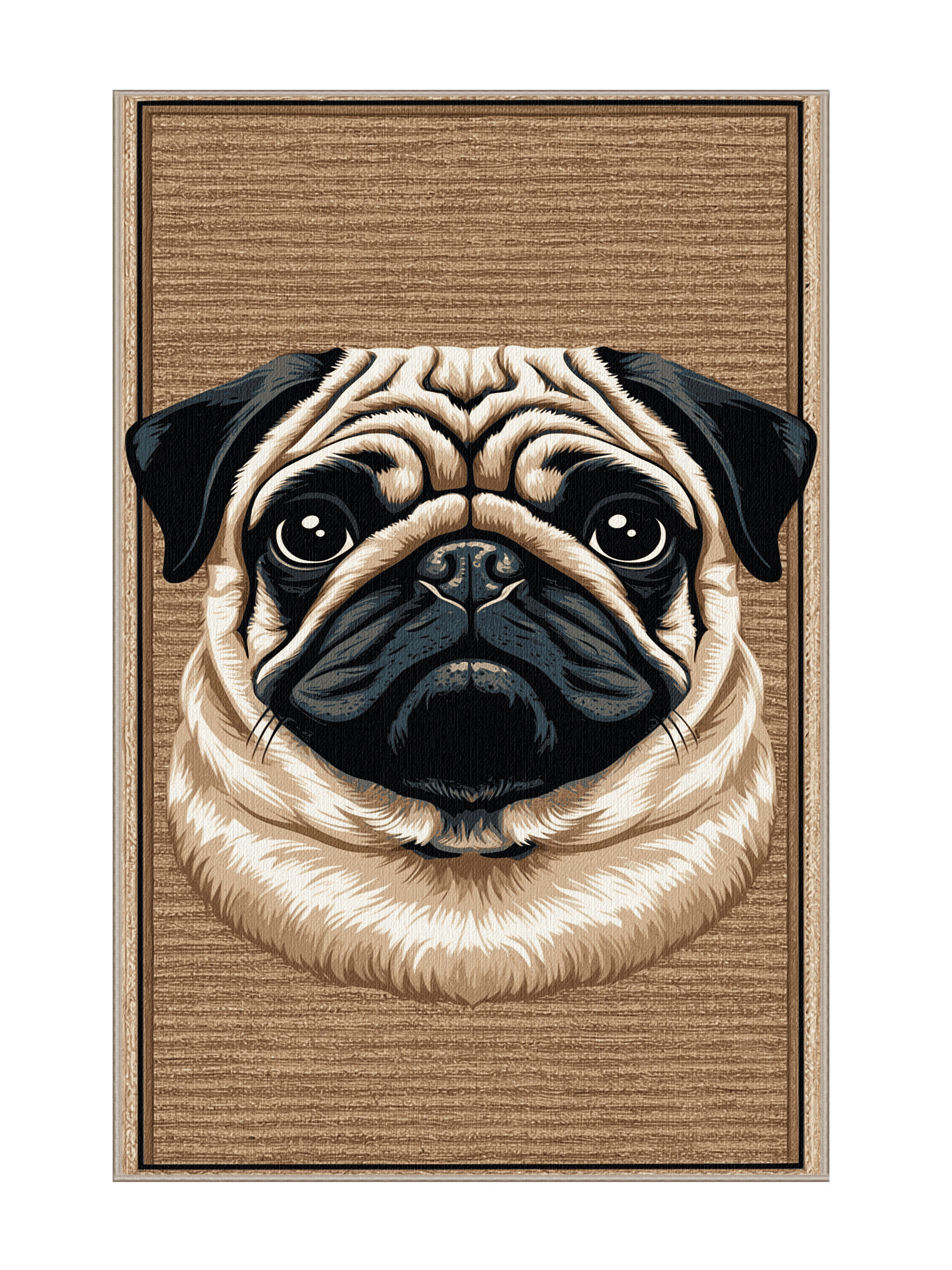 Red Barrel Studio Washable Pug Dogs Area Rug - Wayfair Canada