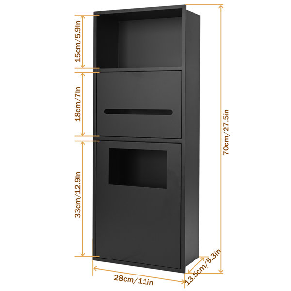 Nisorpa Stainless Steel Wall Niche Rectangular Recessed Shower Niche ...
