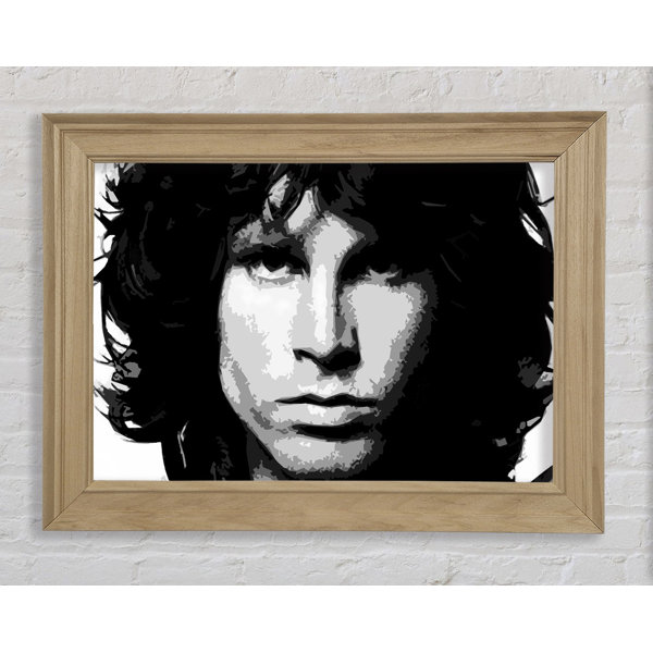 Bright Star Jim Morrison Face B N W - Single Picture Frame Art Prints ...