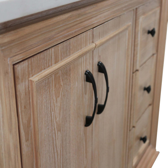 Lark Manor Armante 37'' Single Bathroom Vanity with Engineered Quartz ...