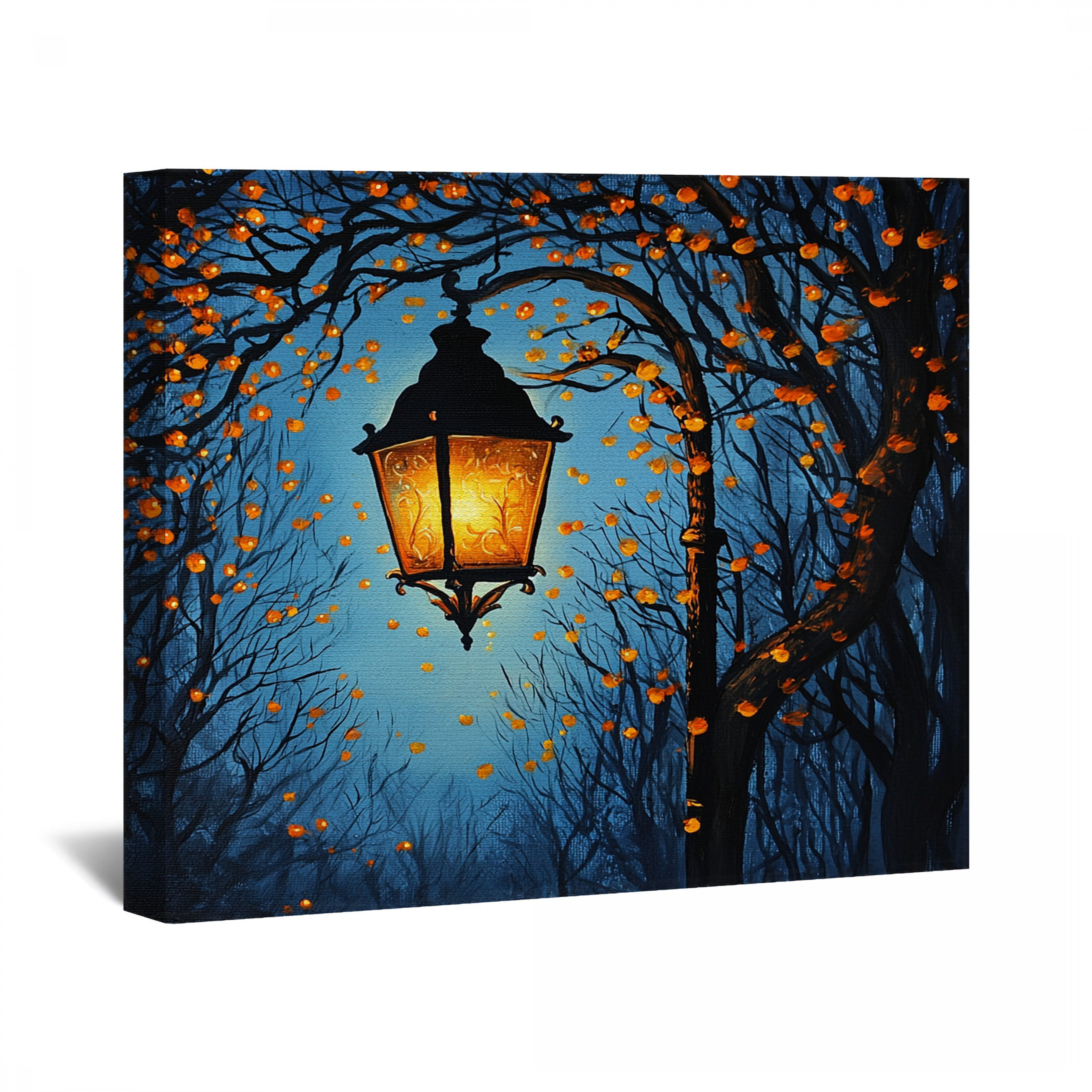 Ivy Bronx Night Lantern Canvas Wrap - Night Wall Decor | Wayfair