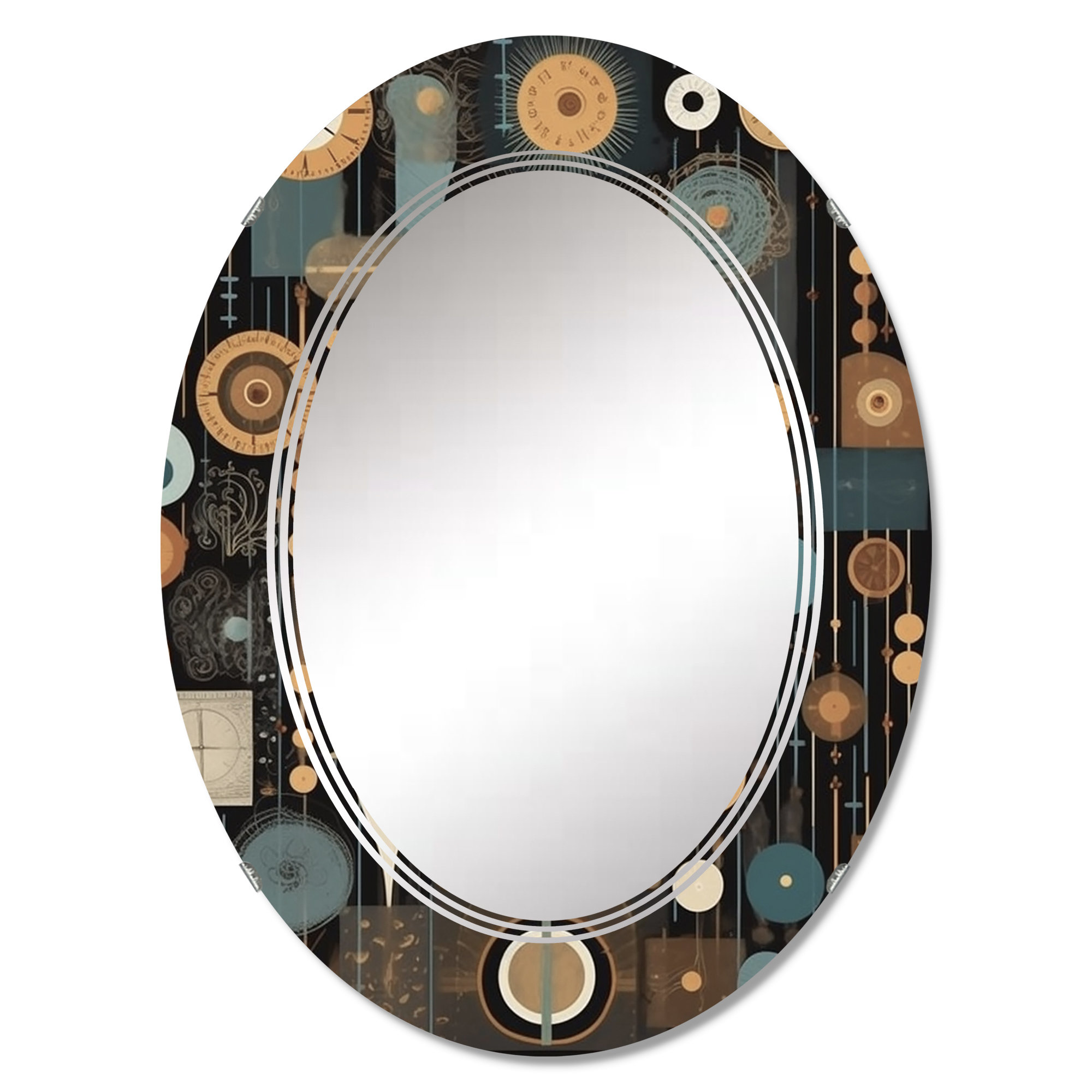 East Urban Home Laverham - Modern Wall Mirror Oval | Wayfair