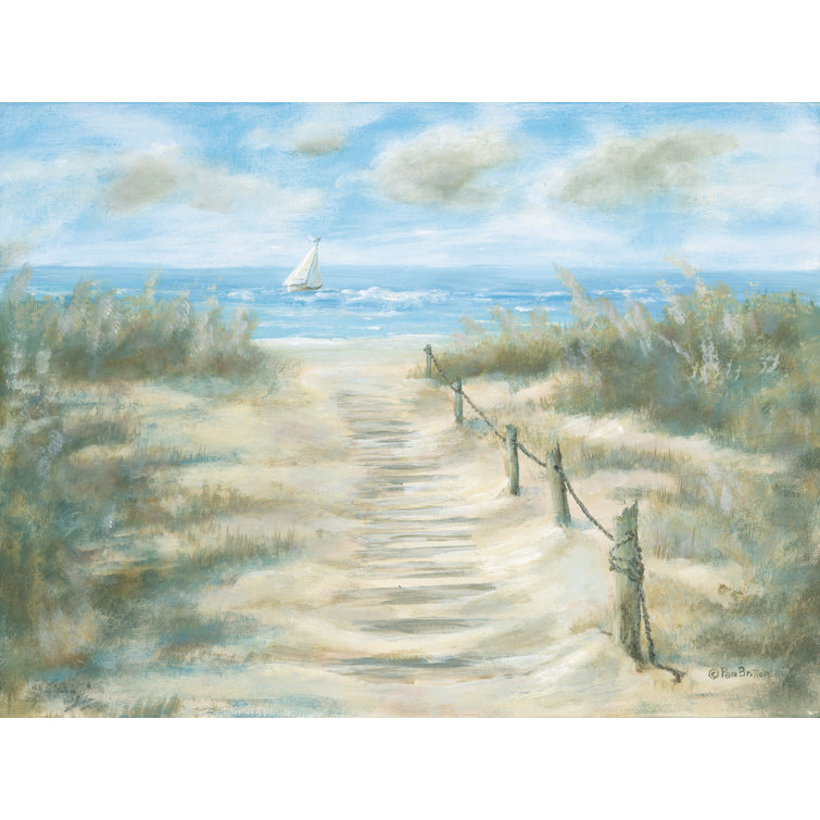 Highland Dunes Wyat " Path To Sandy Beach " by Pam Britton | Wayfair