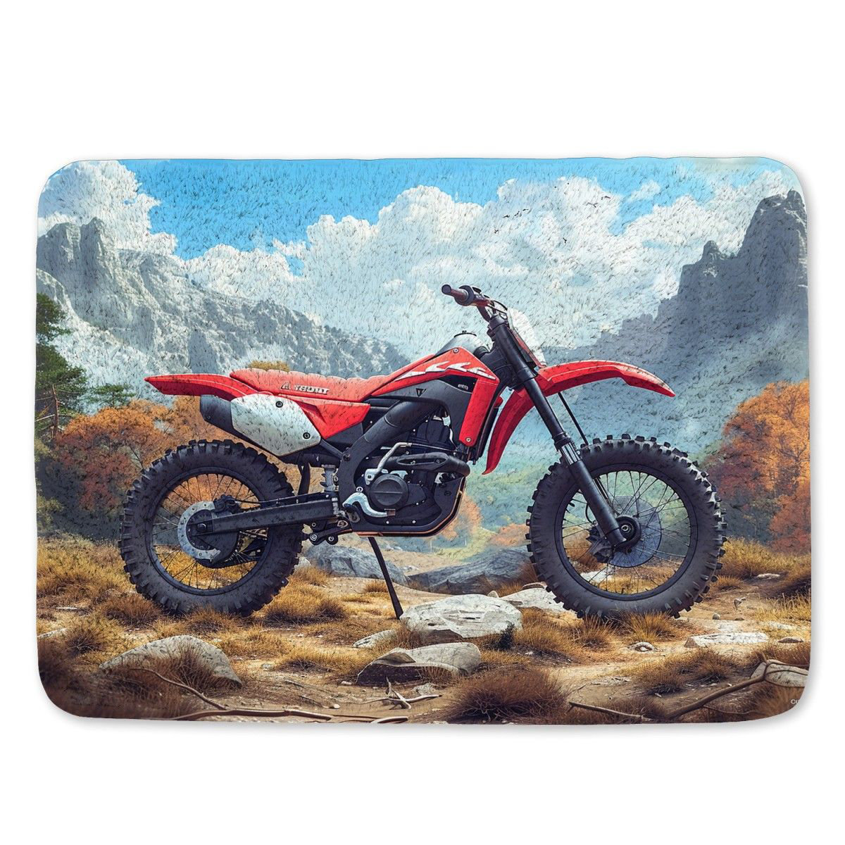 East Urban Home Motocross Bike Bath Mat Transportation Bathroom Decor ...