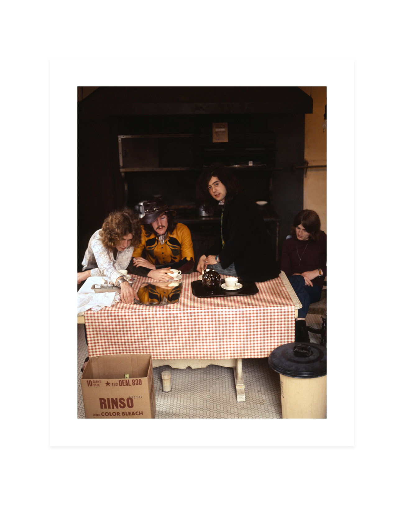 Globe Photos Entertainment & Media Led Zeppelin Band Members Sitting in ...