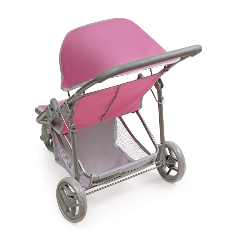 Badger Basket Trek 3-Wheel Folding Twin Doll Jogging Stroller | Wayfair